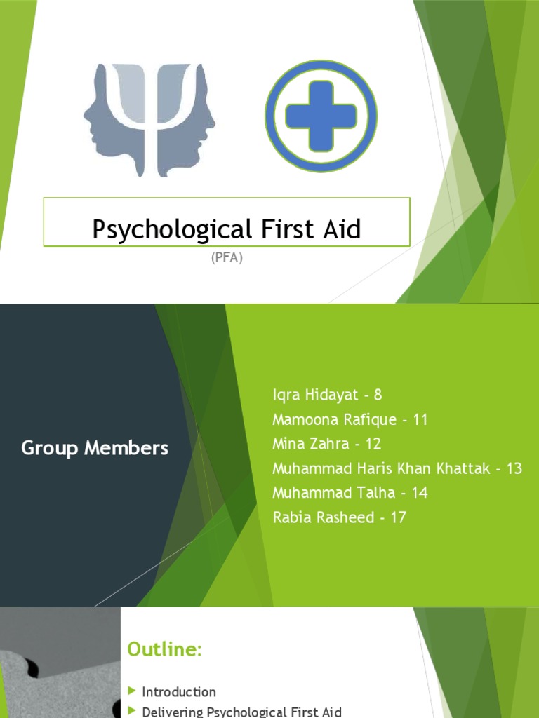 Understanding Psychological First Aid | PDF | Social Support | Anger