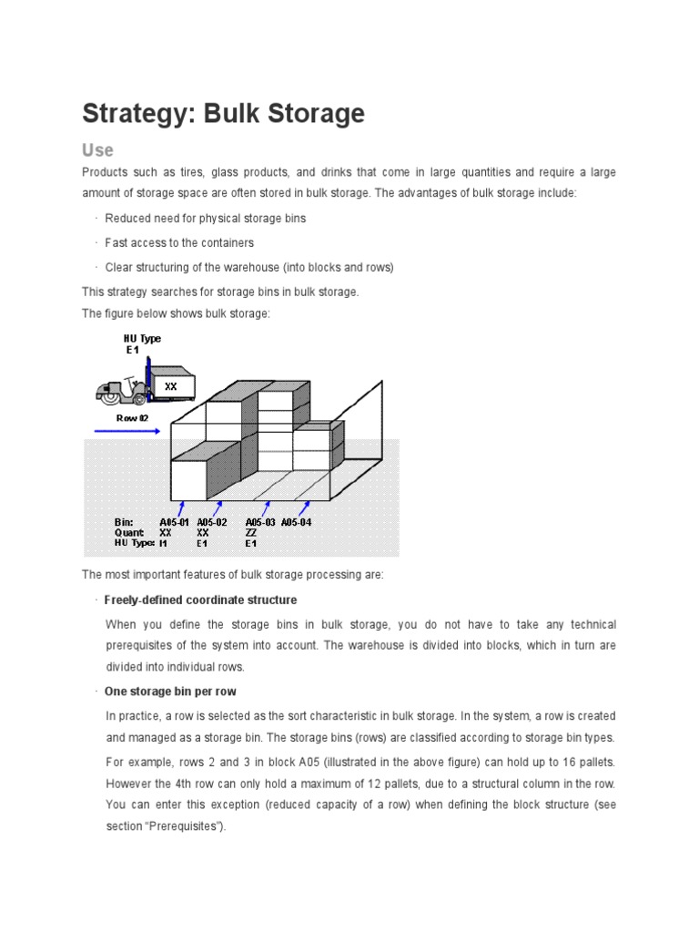 Bulk Strategy - Putaway | PDF | Pallet | Warehouse