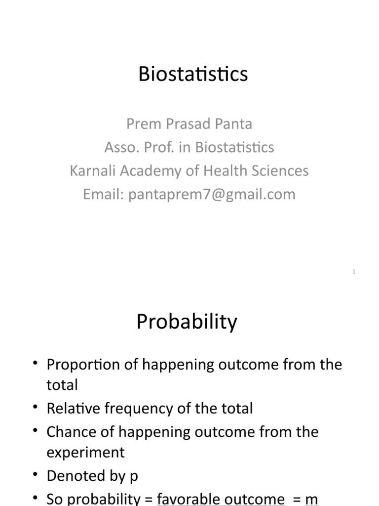 Bio-Stat Class 2 and 3 | PDF | Statistical Hypothesis Testing ...