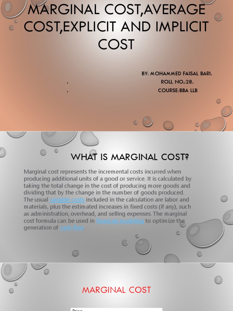 Understanding Marginal Cost, Average Cost, and the Difference Between ...