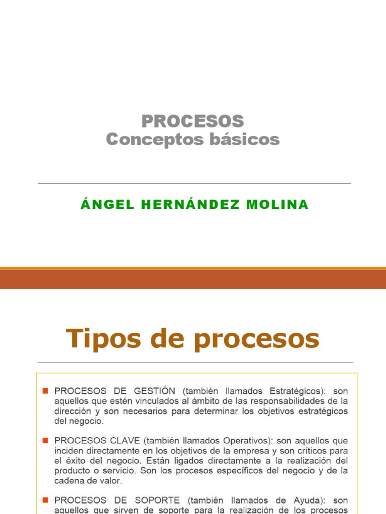 Procesos-Conceptos Basicos-Tipos de Proceso | PDF