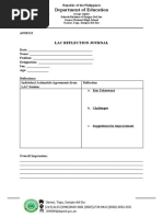 Reflection Notes Cot # 1: Don Mariano C. San Juan High School | PDF ...