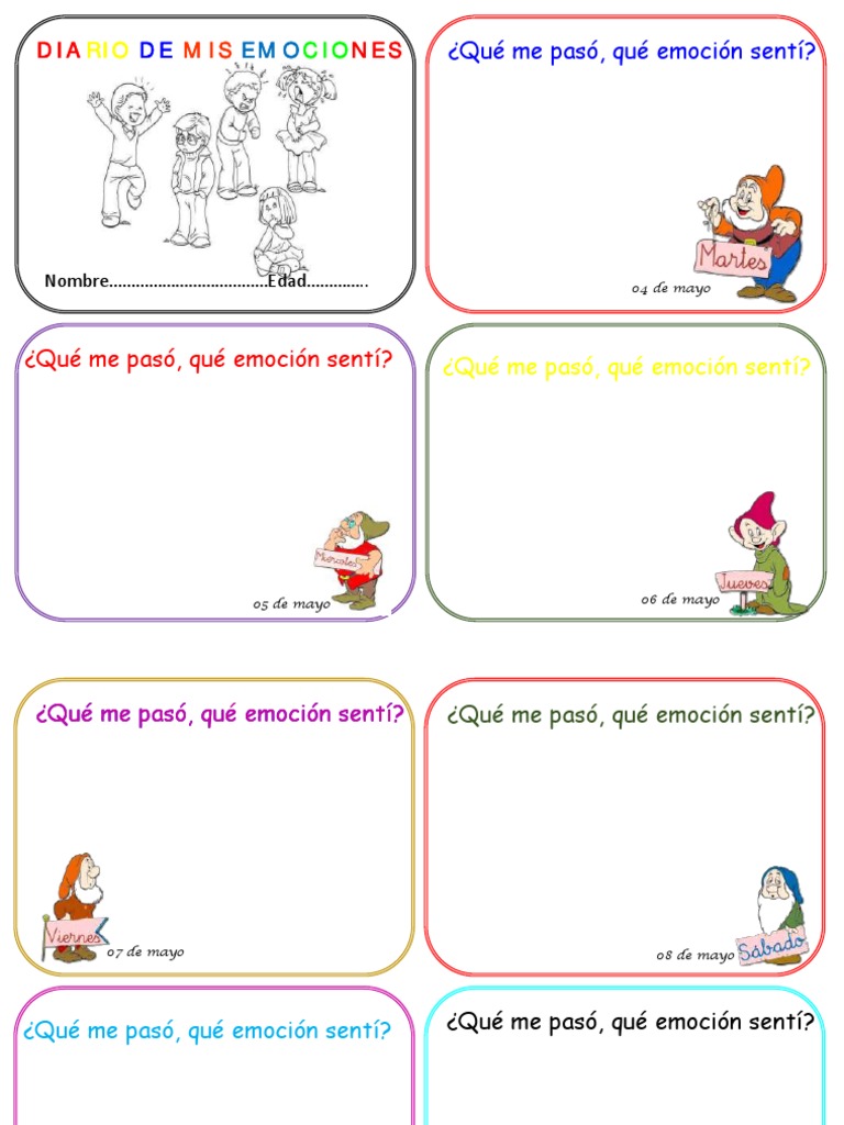 Diario de Mis Emociones 04-05 | PDF
