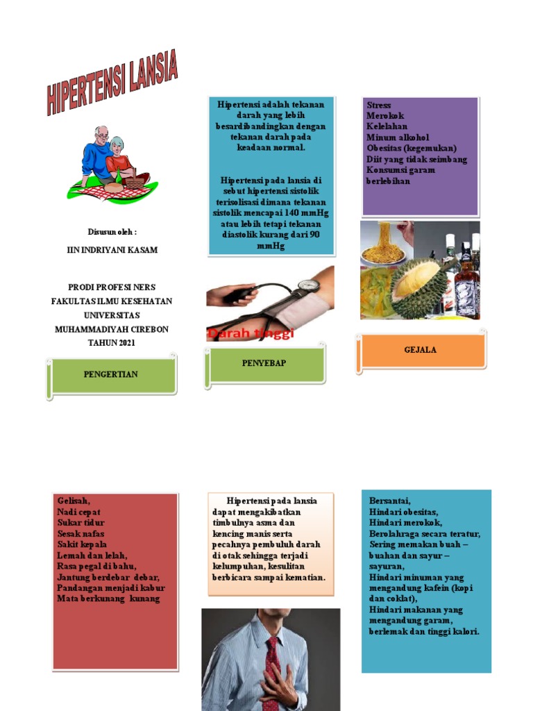 Leaflet Hipertensi Lansia | PDF