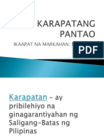 Kahulugan at Mga Uri NG Karapatan | PDF