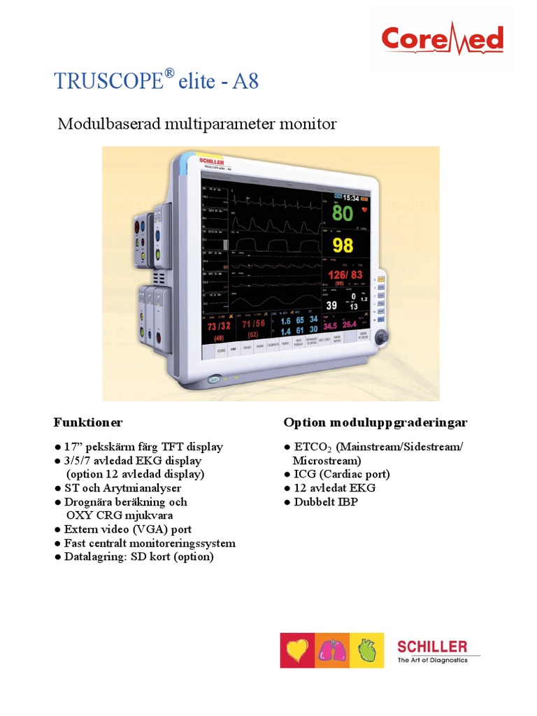 Truscope Elite - A8: Modulbaserad Multiparameter Monitor | PDF ...
