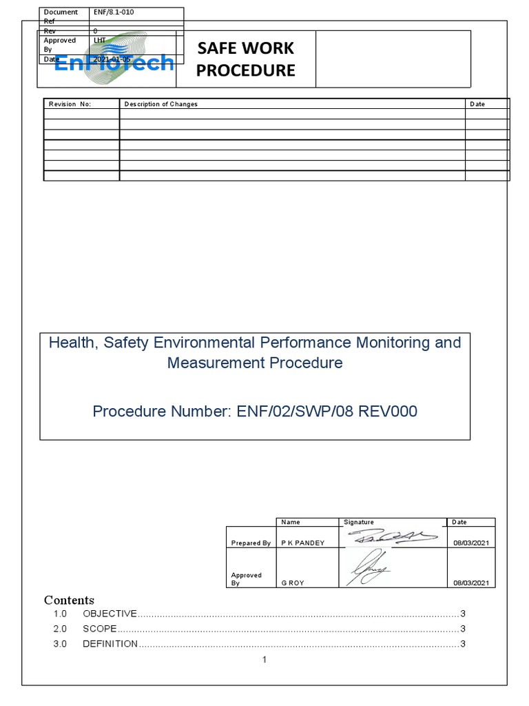 HSE Performance Monitoring and Measurement | PDF | Occupational Safety ...