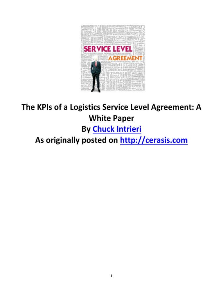 The KPIs of A Logistics Service Level Agreement A White Paper | PDF ...
