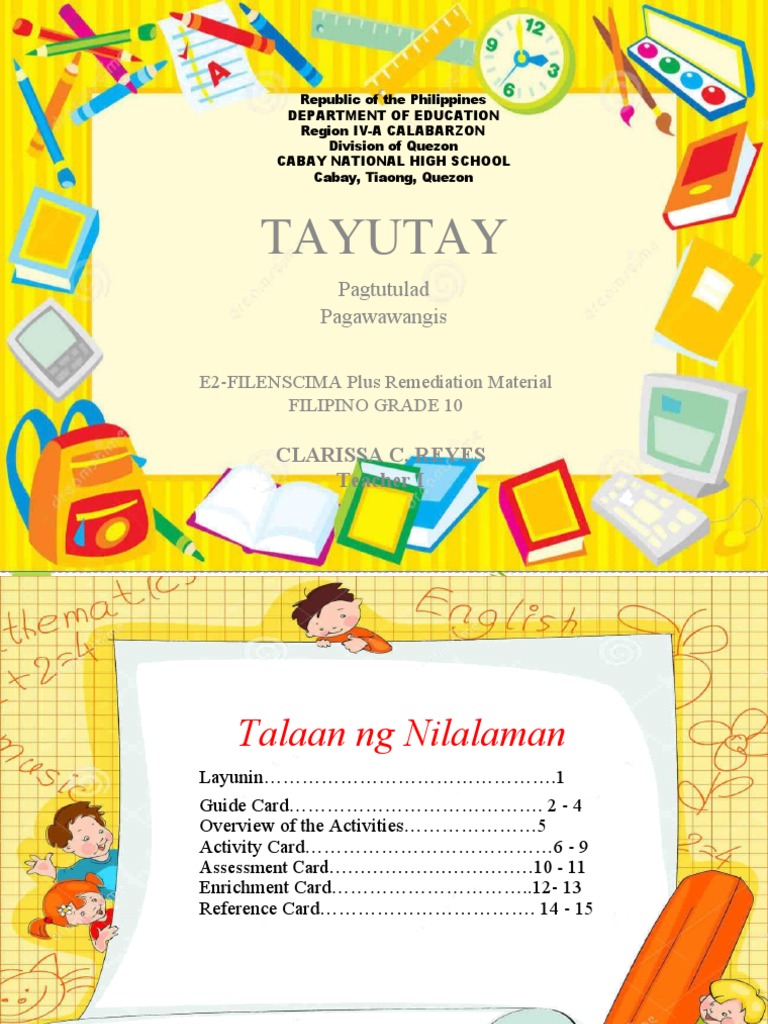 Sim Filipino 7 Tayutay | PDF