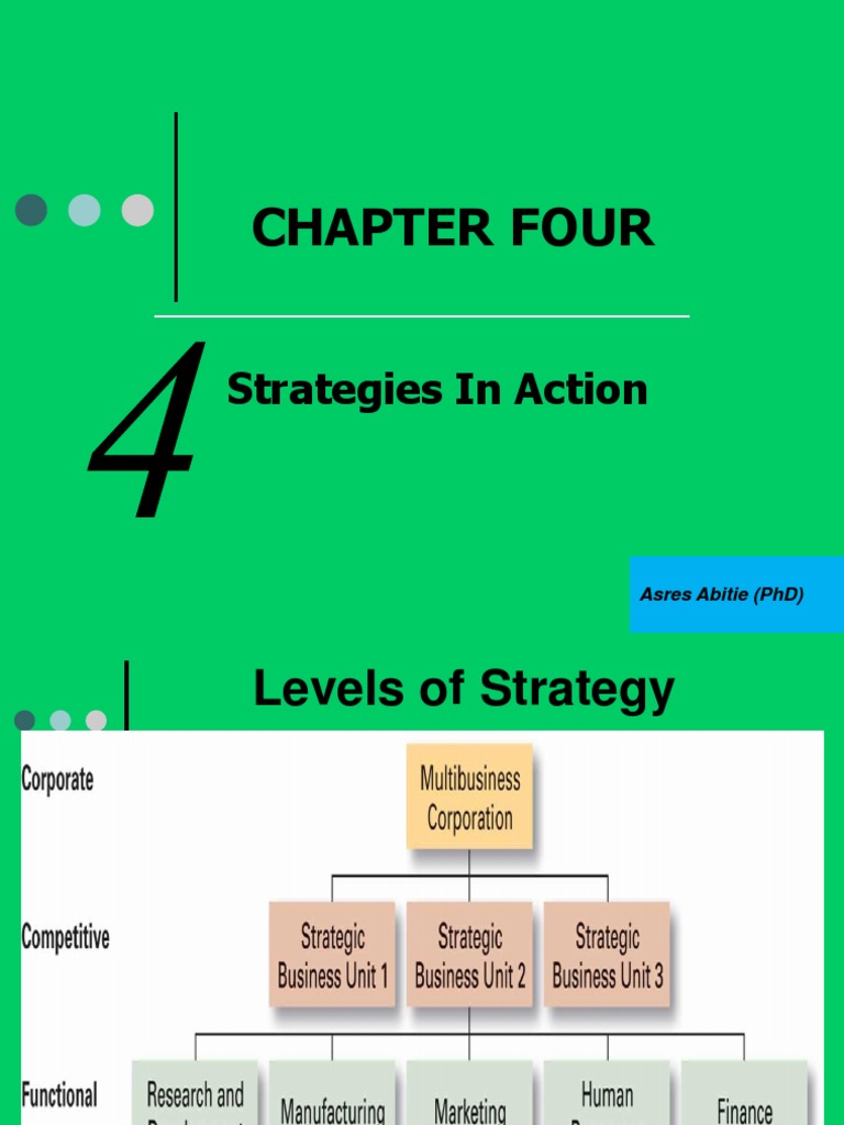 Chapter 4 - Strategies in Action | PDF | Strategic Management | Mergers ...
