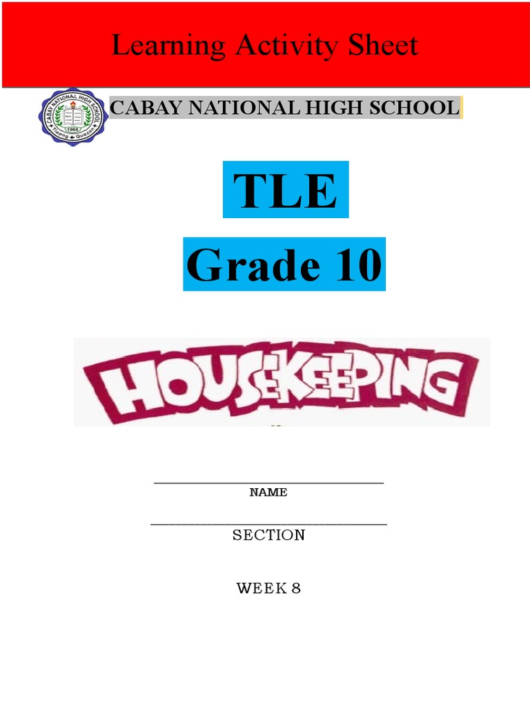 Learning Activity Sheet: Grade 10 | Download Free PDF | Bed | Bedding