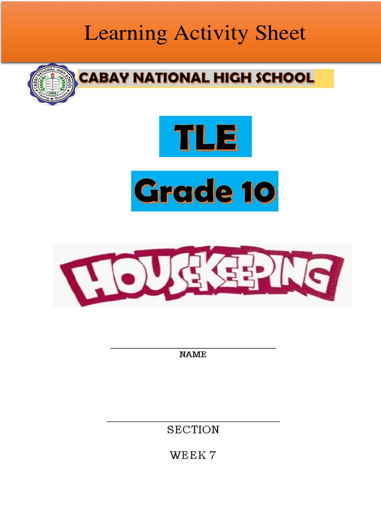 Activity Sheet 7 LAS G 10 PDF | PDF | Bed | Bedding