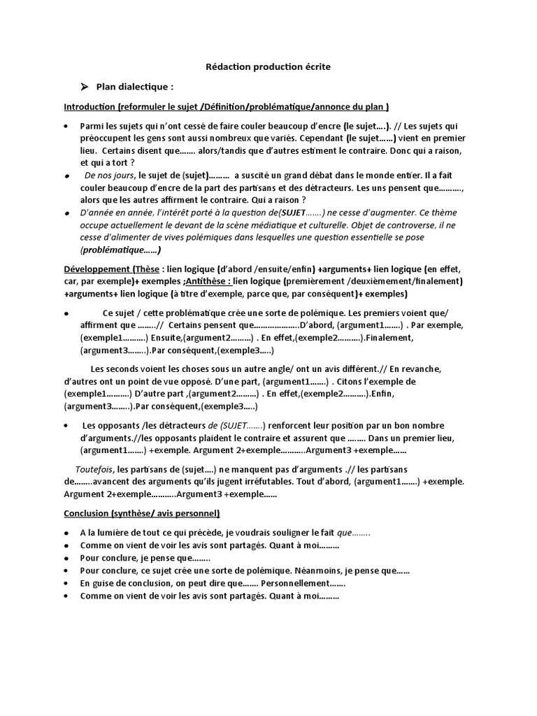 Exemple de plan dialectique | PDF | Dialectique | Science
