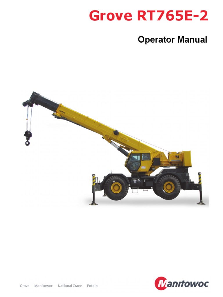 Grove RT765E-2: Operator Manual | PDF | Four Wheel Drive | Automotive ...