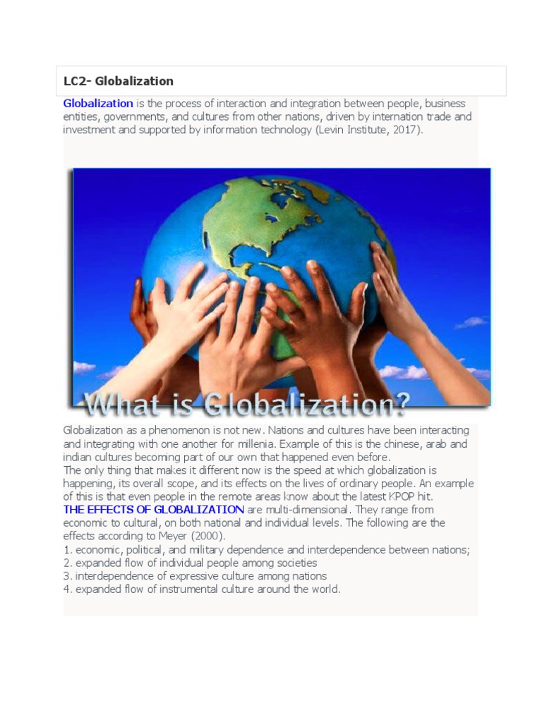 Educ 16 Global. | PDF | Globalization | Philippines