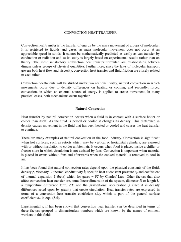 Practical Convection Heat Transfer | PDF | Heat Transfer | Convection