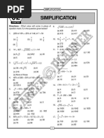 Simplification Questions | PDF