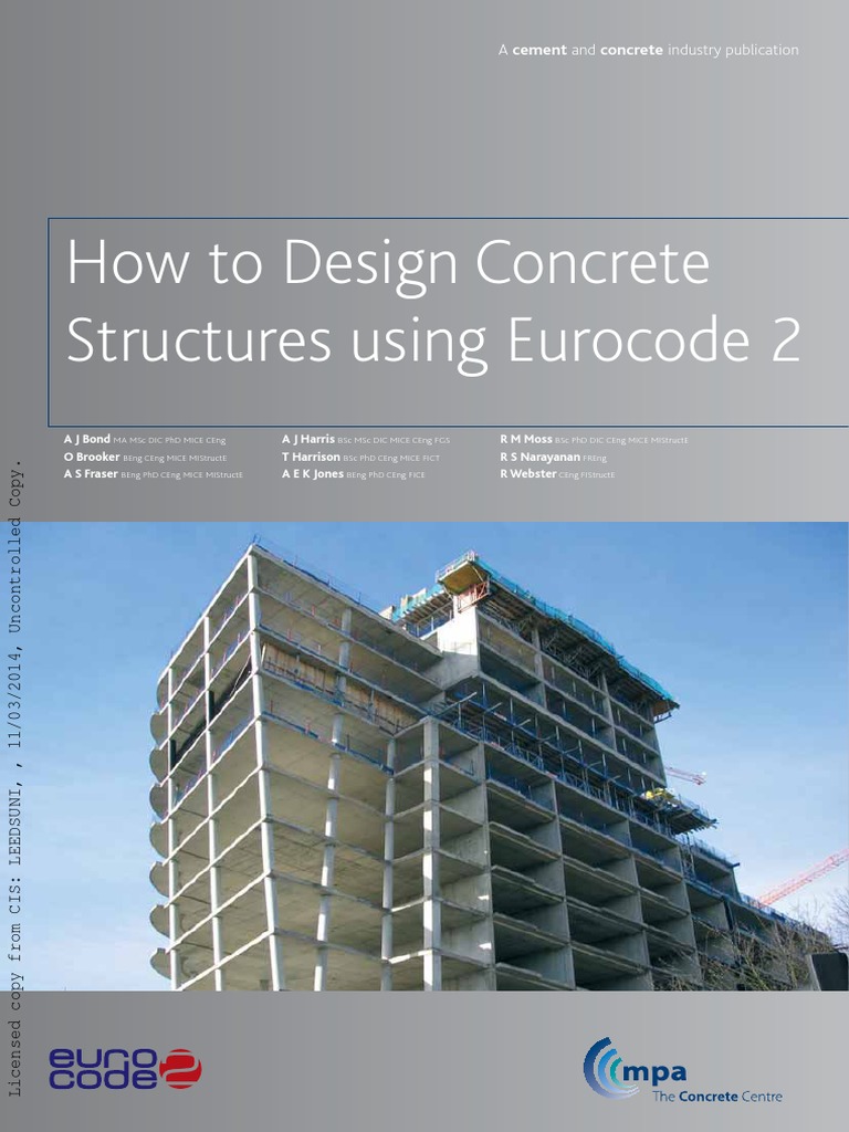 How To Design Concrete Structures Using EC2 | PDF | Civil Engineering ...