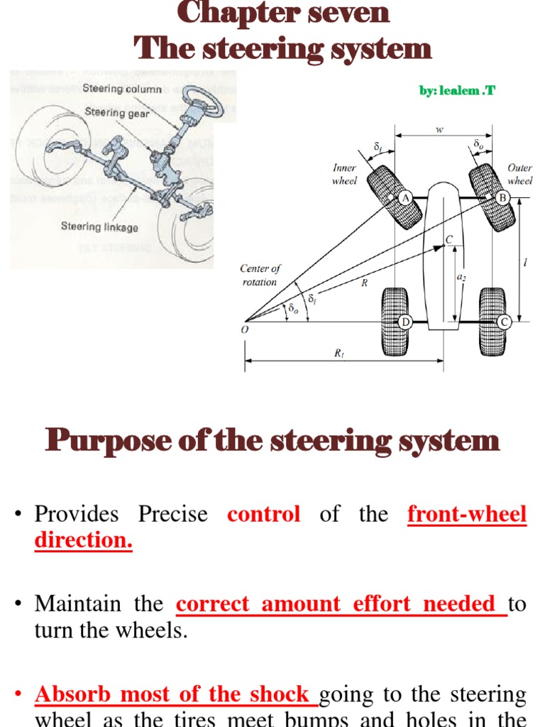 Chapter 7 Steering | PDF | Steering | Gear