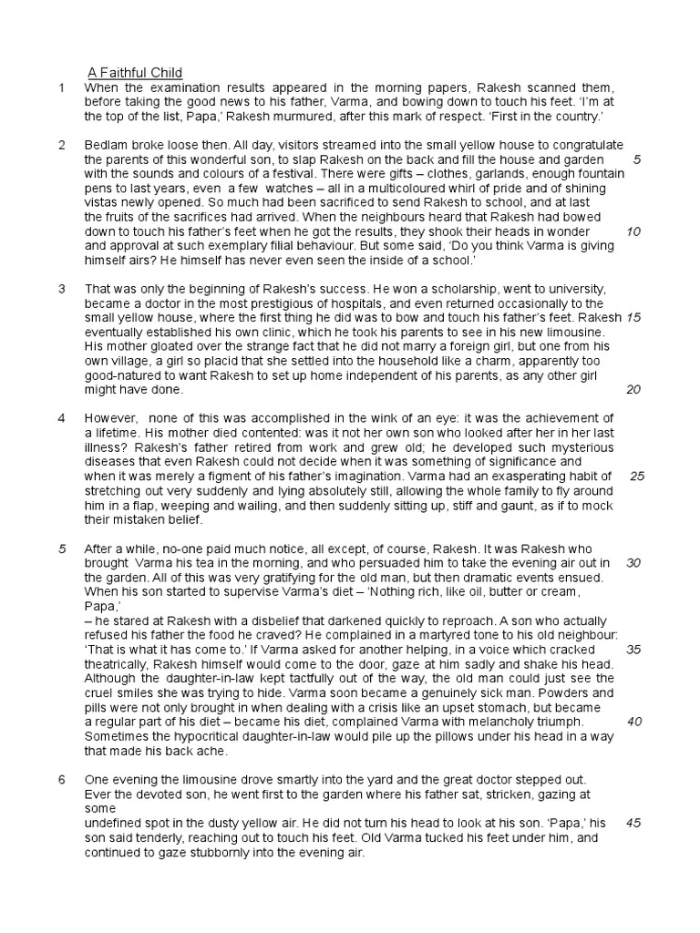 English Comprehension From O'level Past Papers | PDF