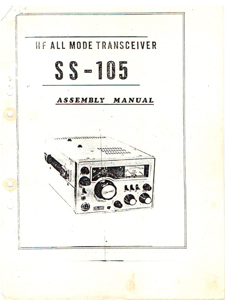 Shimizus S 105 D Assembly Manual | PDF