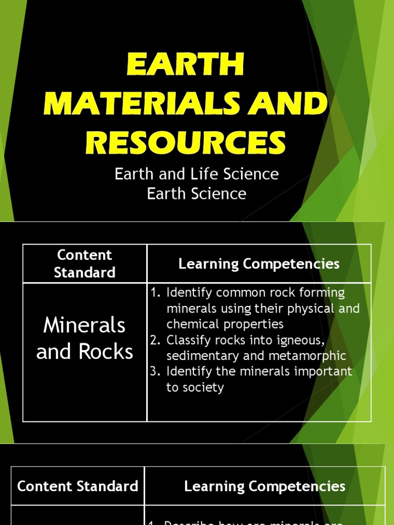 Earth Materials: Minerals and Rocks Guide | PDF | Clastic Rock ...