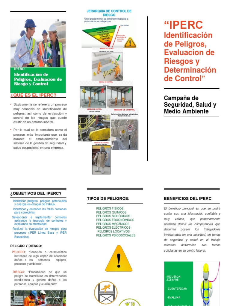 Triptico Iperc | PDF | Riesgo | Business