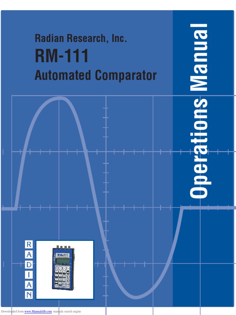 Automated Comparator: Radian Research, Inc | PDF | Relay | Menu (Computing)