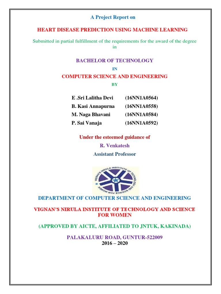 1 - Heart Disease Prediction Using Machine Learning | PDF | Logistic ...