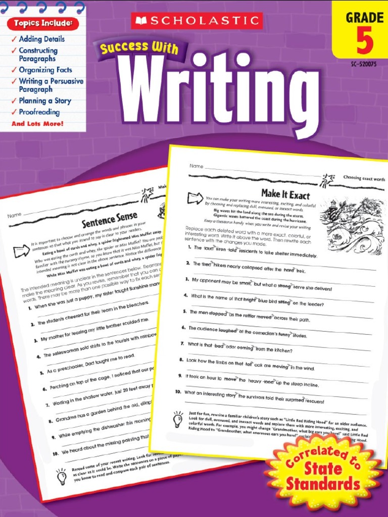 Success With Writing Grade 5 (2020) - Scholastic | PDF | Question ...