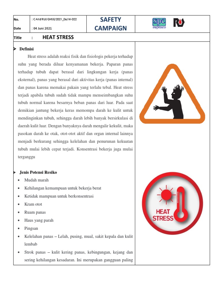 Heat Stress | PDF