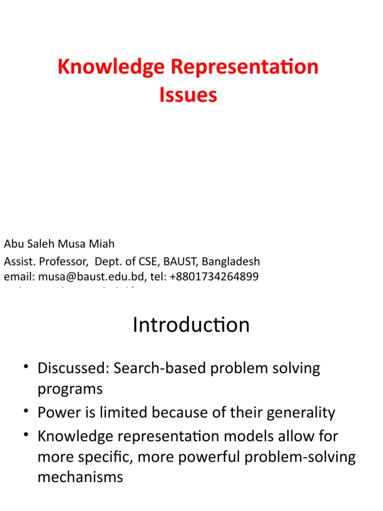 Lecture-4.1. Representing Knowledge Using Rules | PDF | Knowledge Representation And Reasoning ...