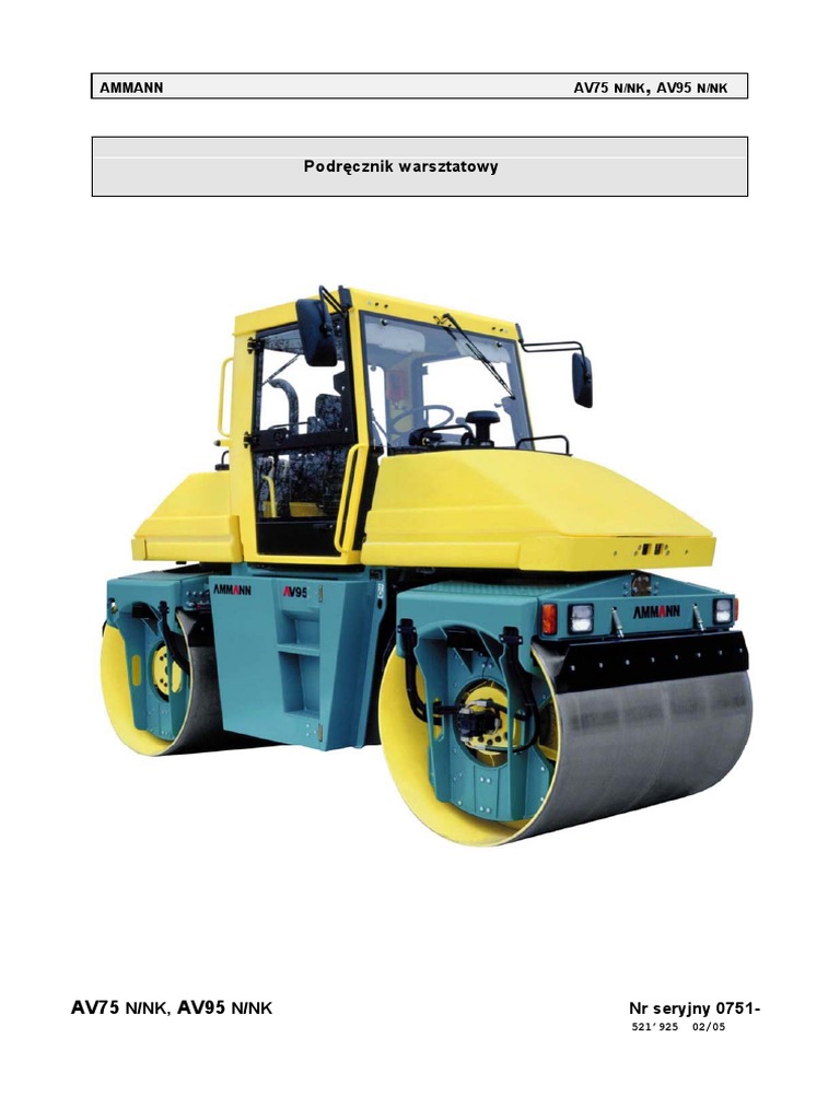 Ammann AV - 75 - 95 Workshop Manual | PDF