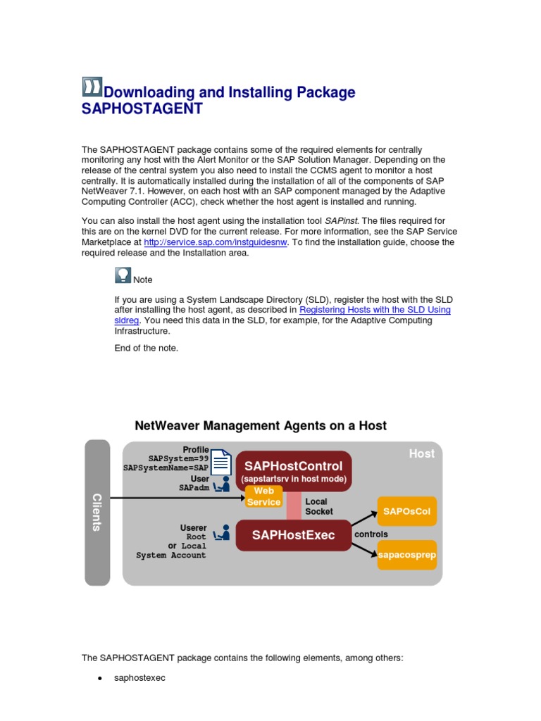 Installation SAPHOSTAGENT 71 | PDF | Superuser | Operating System