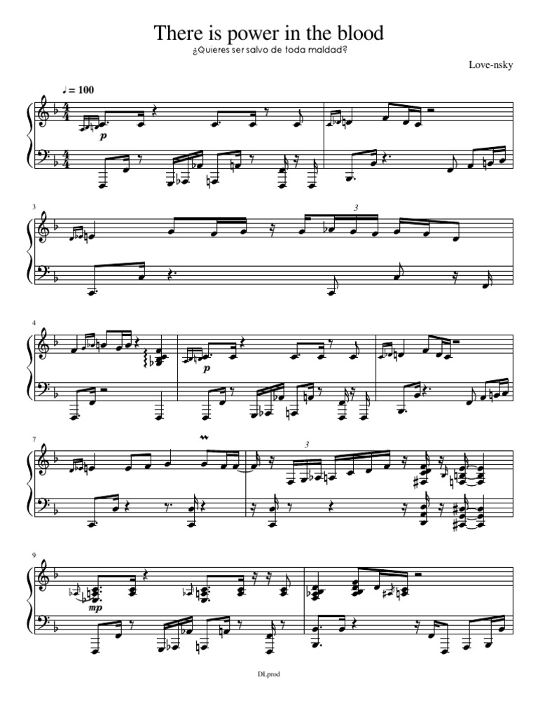 There Is Power in The Blood: Love-Nsky 100 | PDF