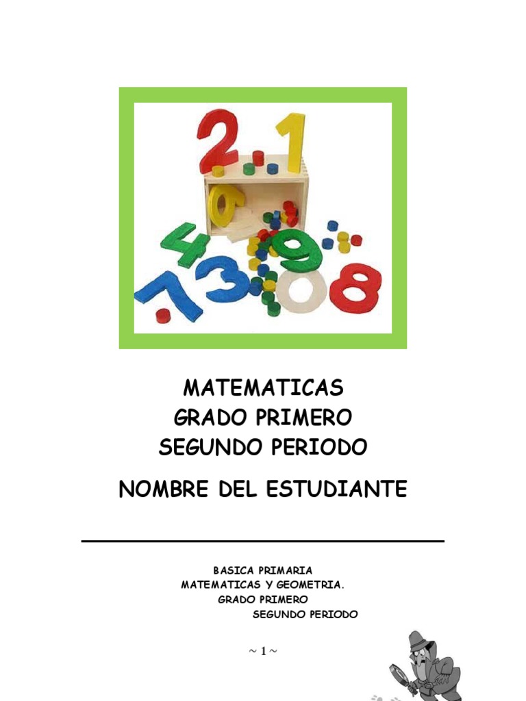 Modulo Matematicas 2 Periodo Primero | PDF | Sustracción | Aritmética