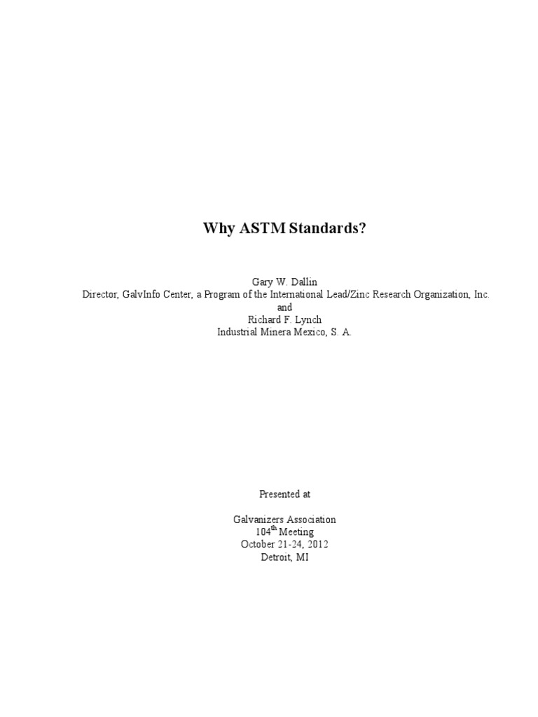 Paper Astm Standards | Download Free PDF | Galvanization | Sheet Metal