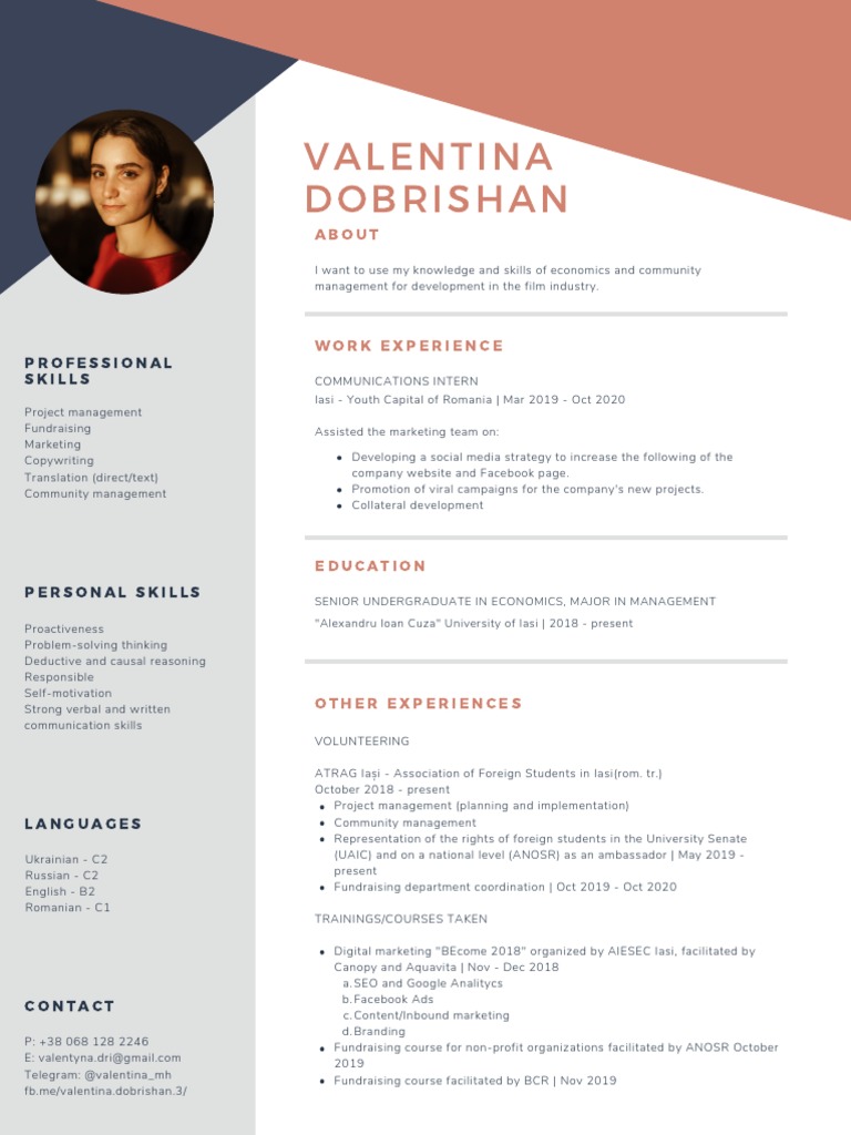 Resume, CV | PDF | Communication | Mass Media