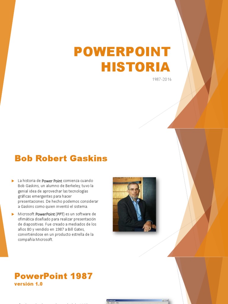Powerpoint Historia | PDF | Microsoft PowerPoint | Software de la ...