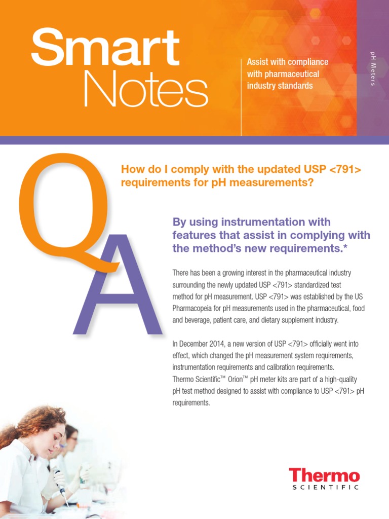 Smart Notes: How Do I Comply With The Updated USP Requirements For PH ...