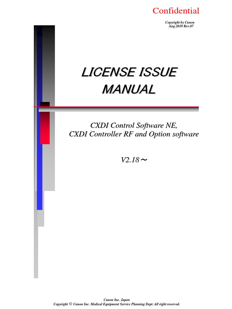 CXDI Software License Issue Manual Rev.07 | PDF | Operating System | Graphics Processing Unit