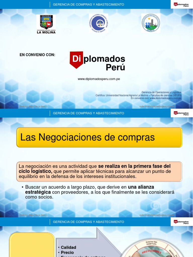 Sesion 2 - Gerencia Compras y Abastecimiento Diploo | PDF | Calidad ...