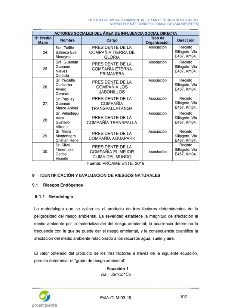 Ejemplo EIA - Riobamba | PDF | Entorno natural | Meteorología