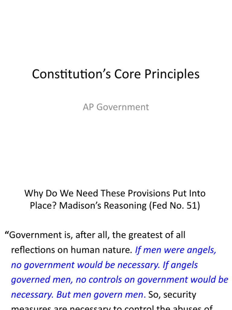 Six Core Constitutional Principles: How Popular Sovereignty, Federalism ...