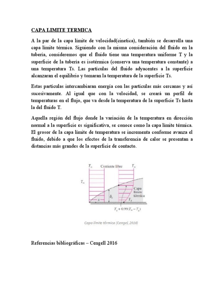 Capa Limite Termica | PDF