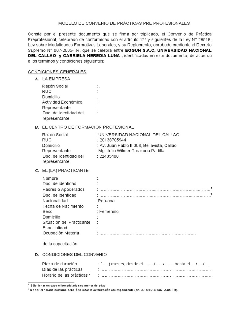 Modelo de PPP1 | PDF | Desarrollo profesional | Seguro