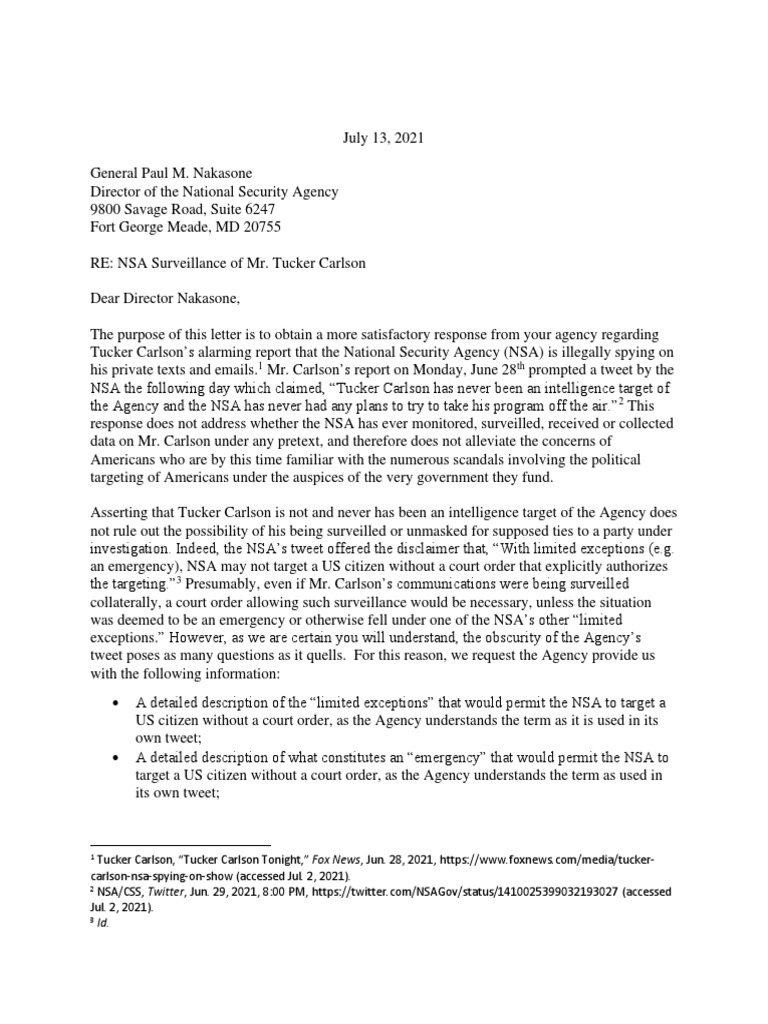 Congress Demands NSA Transparency | PDF | National Security Agency ...