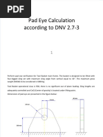 Padeye Design and Calculation Guide | PDF | Bending | Stress (Mechanics)