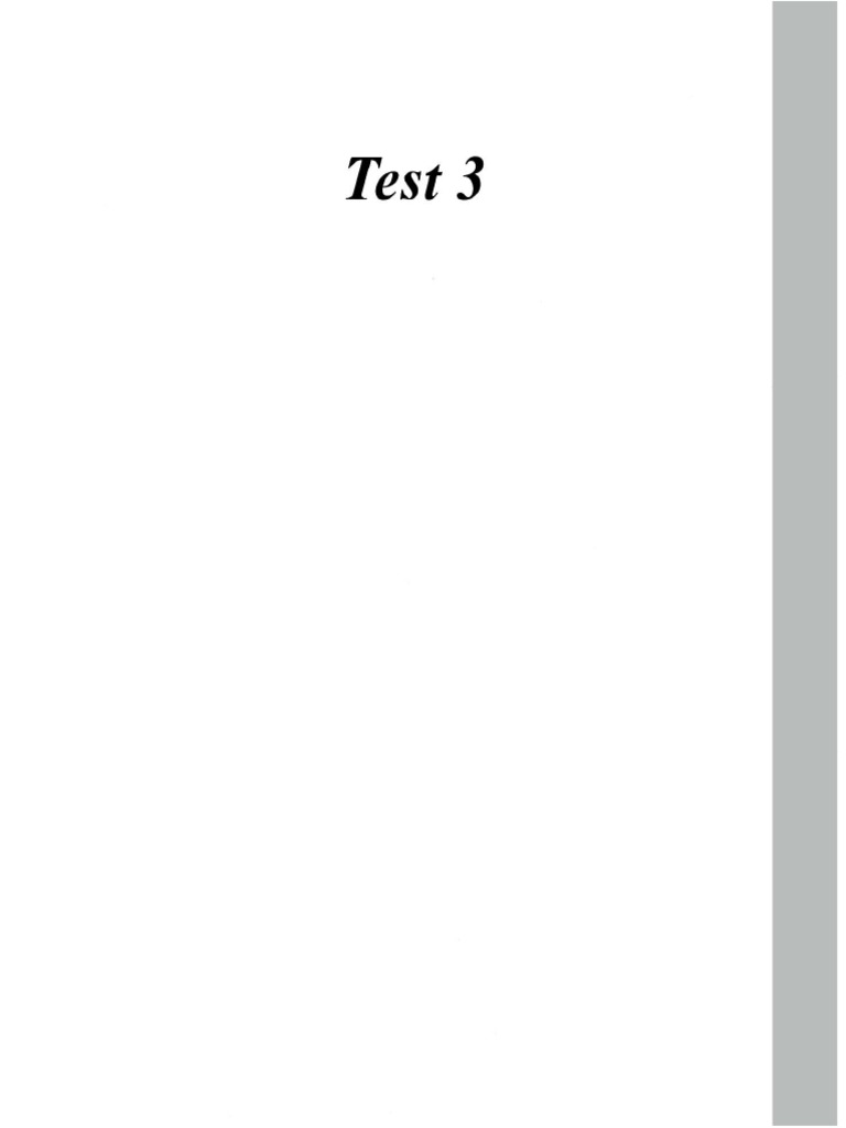 FCE 1 Test 3 | PDF