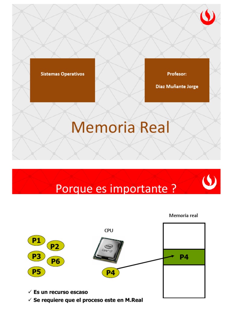 Memoria Real - Sistemas Operativos | PDF | Caché (Computación ...